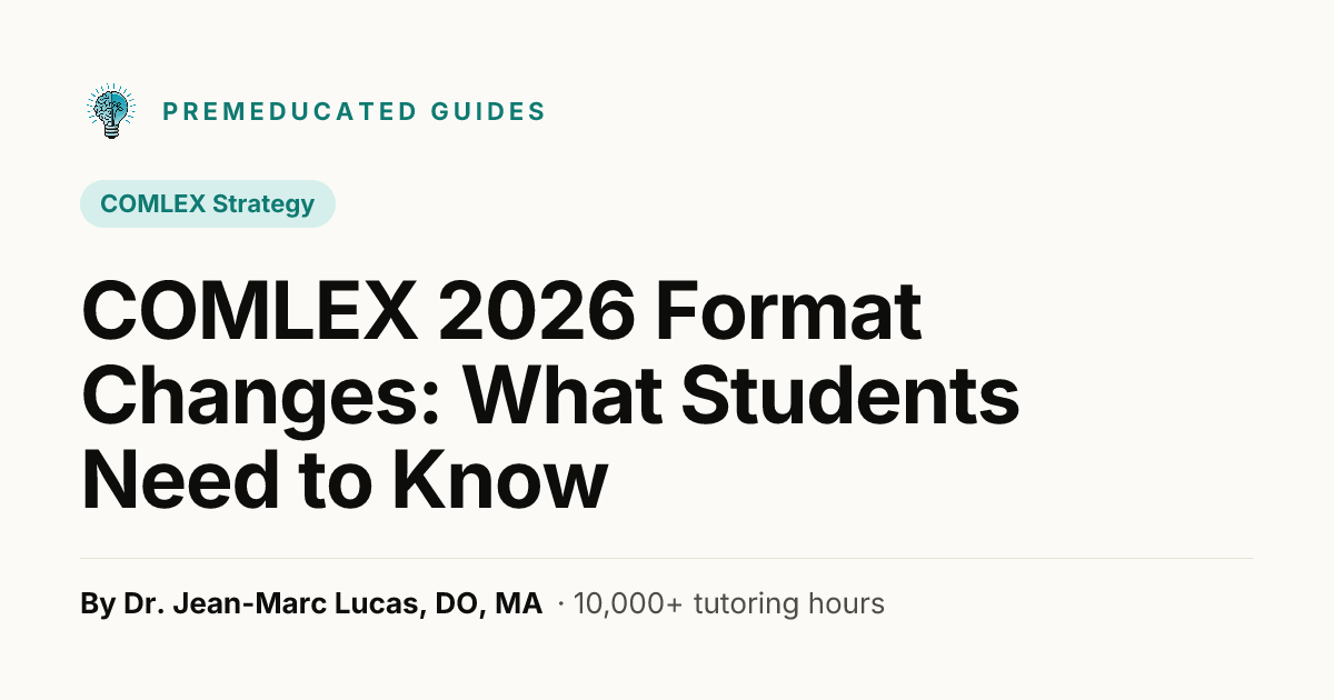 COMLEX 2026 Format Changes: What Students Need to Know